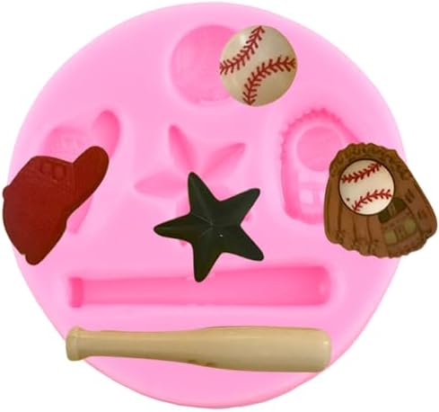 Amazon.com: 2Pcs/Set Baseball Fondant Mold for Cake Cupcake Decorating ...