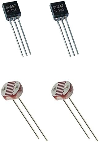 GoBagee® Very Useful Combo of 2pcs BC547 Transistors & 2pcs LDR Sensor ...