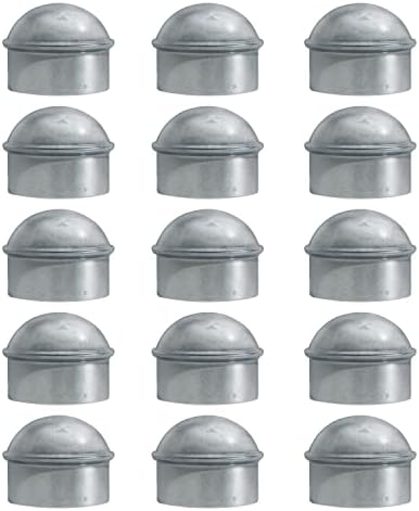 [Pack of 4] 4" Chain Link Fence Post Cap, Galvanized Steel Fence ...