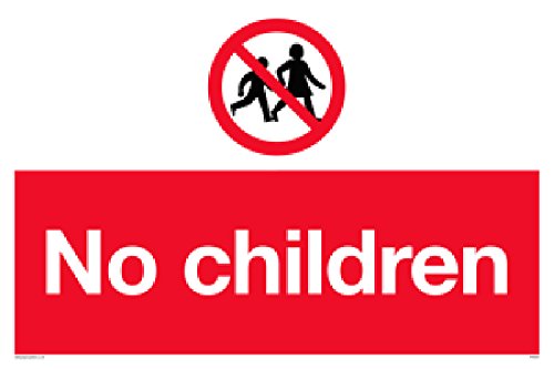 Viking Signs PV5351-A1L-5C "No Children" Sign, 5 mm Correx, 600 mm H x ...