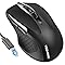 Amazon.com: TechRise Bluetooth Mouse (BT5.0/3.0 & 2.4G) Rechargeable ...