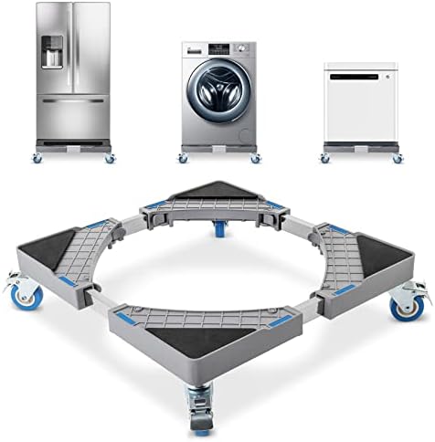 Trintion Washing Machine Stand Multi-functional Appliance Roller Base ...