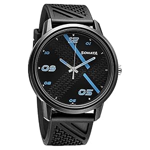Buy Sonata Quartz Analog PU Strap Watch for Men-NS77085PP11W at Amazon.in