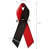 Amazon.com: 200 Pieces Sepsis Awareness Black and Red Ribbons with ...