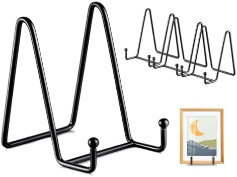 HEQUSigns 4 Pack Plate Stands for Display, Display Stands Holders ...