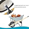 Amazon.com: FUYEAR Heavy Duty Wheelbarrow Axle Bracket Kit Compatible ...