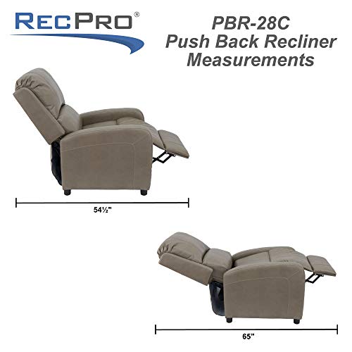 RecPro Charles 28" RV Push-Back Recliner | Small RV Chair | RV ...