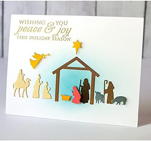 Amazon.com: Birth of Jesus/Nativity Metal Cutting Dies Stencils DIY ...