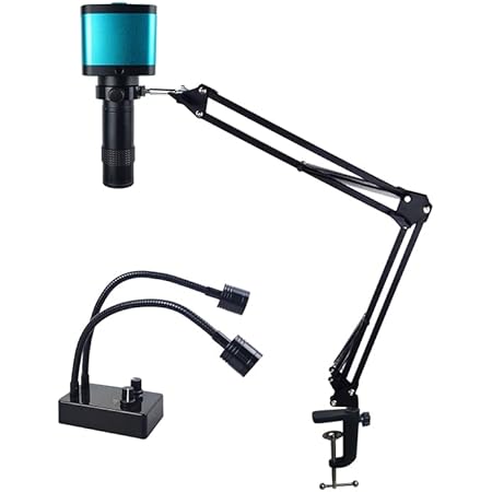 Amazon.com : Adjustable Microscope Arm 130x Zoom C Mount Lens Camera ...
