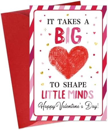 Amazon.com : BIZIBAFF Teacher Valentine's Day Card with Envelope ...