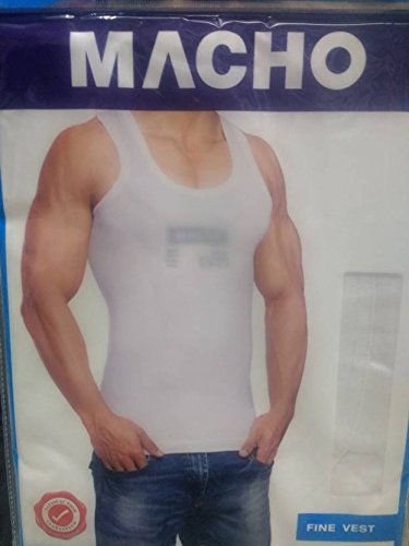 Buy Macho FINE Vest RN -Pack of 4 (White) at Amazon.in