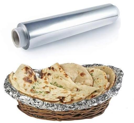 Yummie Aluminium Silver Kitchen Foil Paper Roll, Food Wrap Aluminium ...
