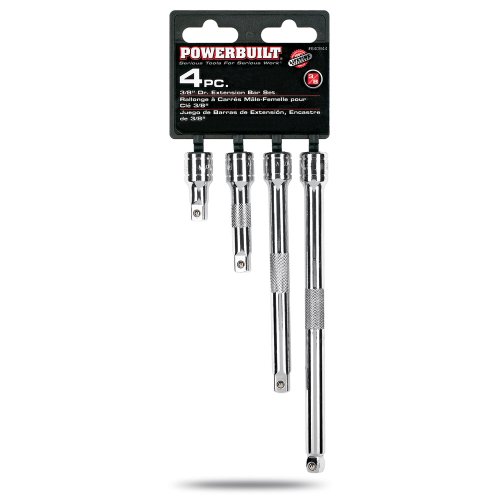Powerbuilt 4 Piece Extension Bar Set, 3/8 Inch Drive, Socket Extender ...