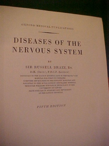 Diseases of the Nervous System ~ Fifth Edition: sir russell brain ...