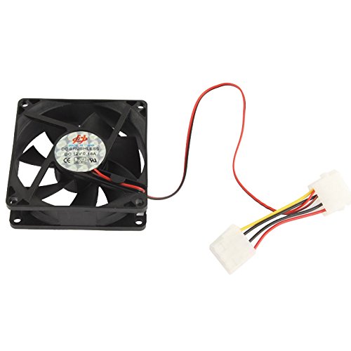 Computers Fans Cooling 8cm PC Case Cooler Fan - 4 pin Molex : Amazon.in ...