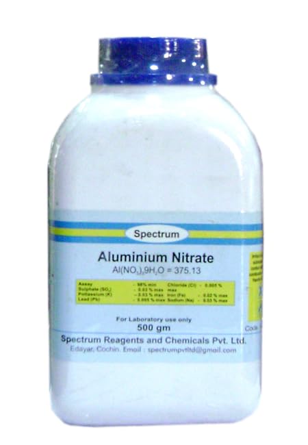 SPECTRUM ALUMINIUM NITRATE 98% 500GMS : Amazon.in: Industrial & Scientific