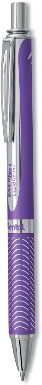 Amazon.com: EnerGel Alloy RT Retractable Liquid Gel Pen, .7mm, Pink Barrel, Black Ink : Office ...