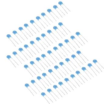 Capacitors 50PCS 1000V 1KV High Voltage Disc Ceramic Capacitors 0.1uF ...