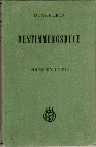 Amazon.com: Bestimmungsbuch Insekten 1. Teil: Ludwig Doderlein, Werner ...