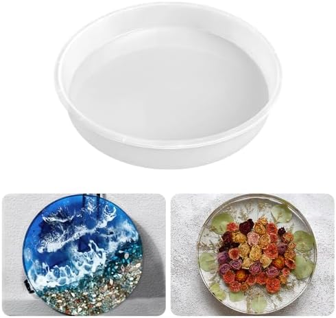 Amazon.com: Wehous Big Round Tray Mold with Edges 12.2in Silicone Tray ...