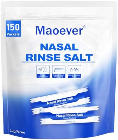 Amazon.com: MAOEVER Neti Pot Salt Packets - 150 Individual Saline ...