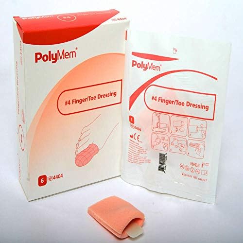 Amazon.com: PolyMem Finger/Toe Wound Dressing, Sterile, Foam, 4 XL; CIR ...