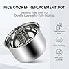 Amazon.com: Rice Cooker Replacement Pot, 304 Stainless Steel Inner Pot ...