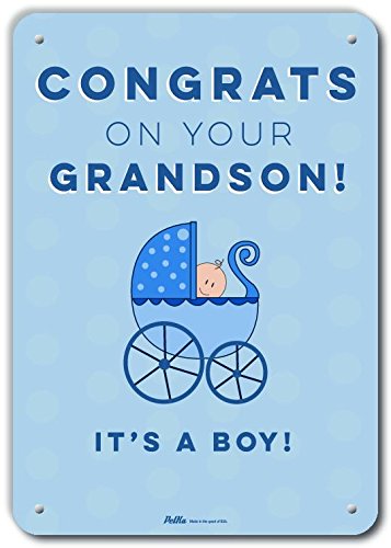Petka Signs and Graphics PKGP-0001-NA_10x14 "Congrats On Your Grandson ...