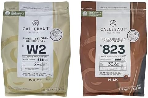 Amazon.com : Callebaut Belgian Chocolate Callets | 2 Pack of 5.51 Bags ...