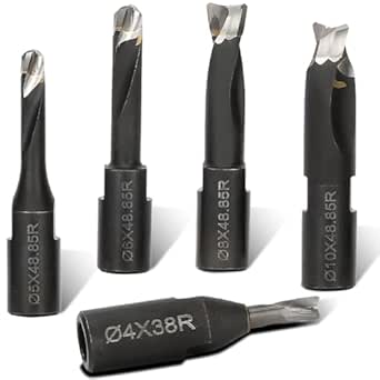 5 Pcs Solid Carbide Domino Router Bits, Domino Joiner Cutter Set - 4mm ...