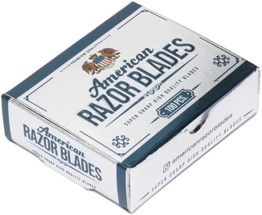 Premium American Single Edge Razor Blades - 100 Pcs, Chromium Ceramic ...