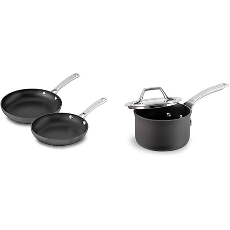 Amazon.com: Calphalon Nonstick Frying Pan Set with Stay-Cool Handles, 8 ...