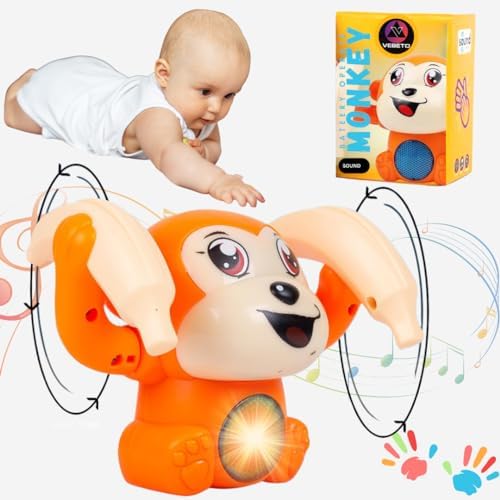 Buy Storio Dancing Monkey Musical Toy for Kids Baby Spinning Rolling ...