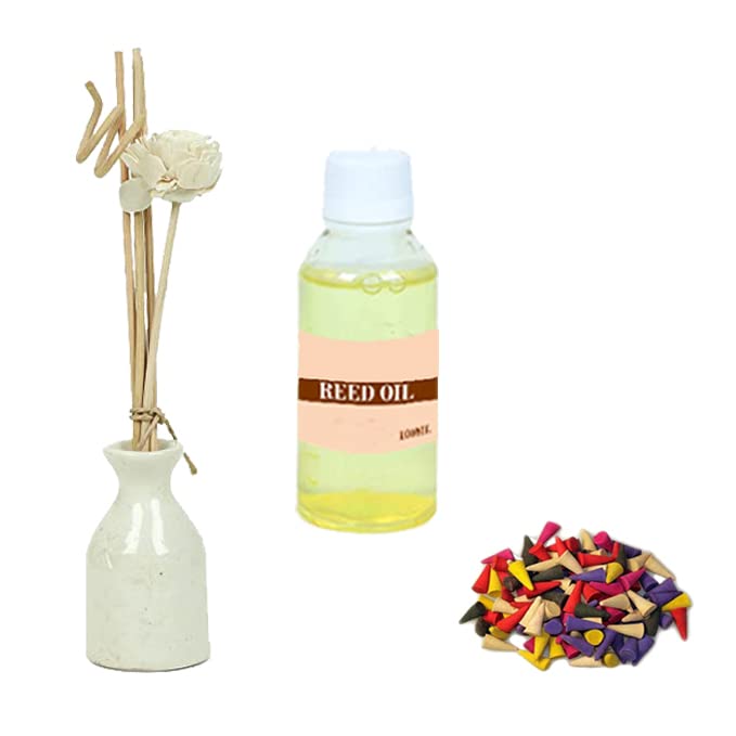 Reed Diffuser Set - Citrus Contains 1pc Reed Vase (Small), 1 Curly Reed ...