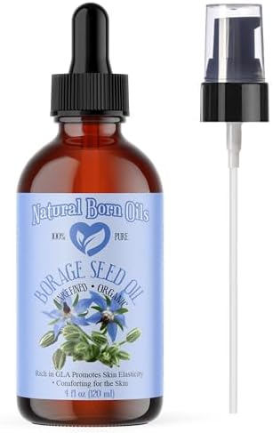 Amazon.com : SALE! 4oz Borage Seed Oil, 100% Pure and Natural, Cold ...