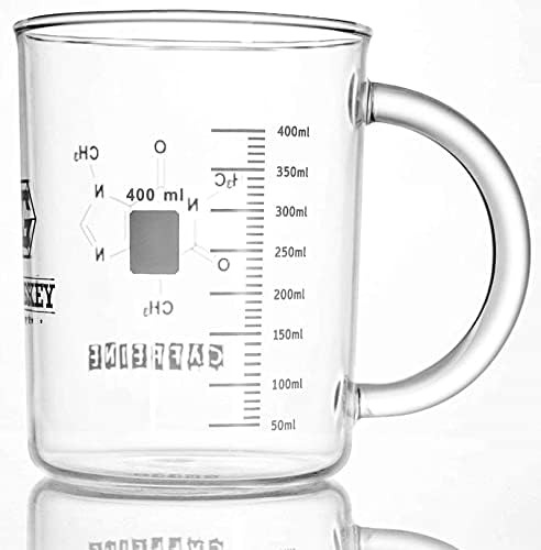 Amazon.com | Caffeine Beaker Mug, Caffeine Molecule Mug - Chemistry Mug ...