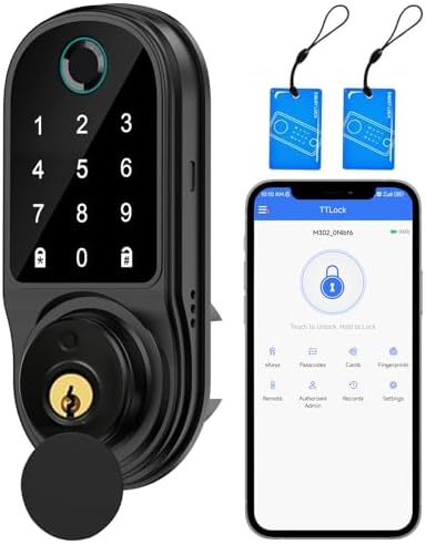 Smart Door Lock, Fingerprint Door Lock, Electronic Deadbolt with ...