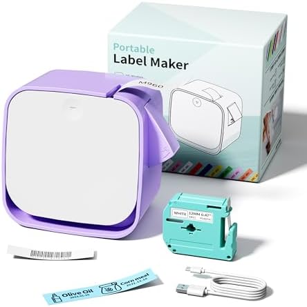 Amazon.com : Vixic M960 Bluetooth Label Maker Machine with Tape, Small ...