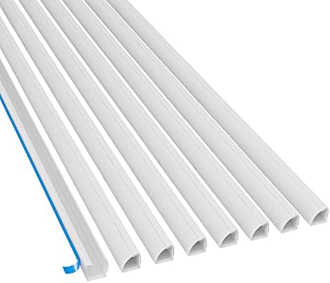 D-Line Quarter Round Cable Raceway, Self-Adhesive Baseboard Molding ...