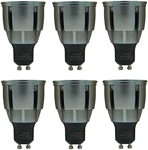 HOROACE 6Pcs GU10 LED Bulbs Long Neck, Aluminum Alloy Radiator, Wide ...