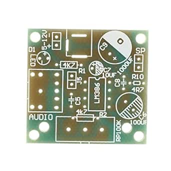 LM386 Super MINI Power Audio Amplifier Board 35x37mm 3V-12V for Pi ...