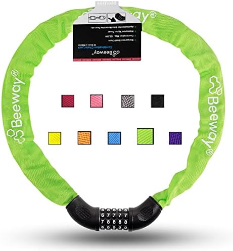 Bike Lock, Heavy Duty Cable Bicycle Lock, High Security 4 Digits Codes ...