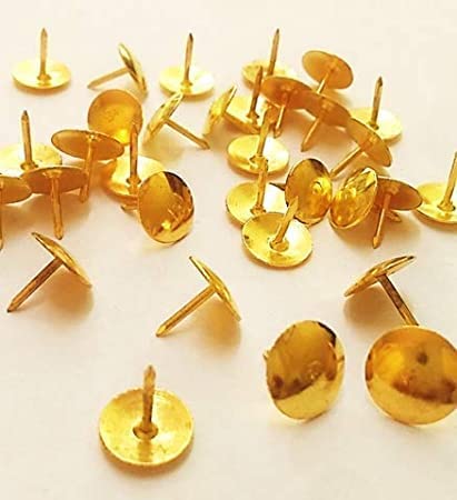 JB Stationers Golden Tone Drawing Pin, Notice Board Pins (Set of 100 ...