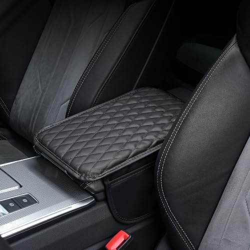 Amazon.com: Upgraded Car Center Console Cover,Microfiber Leather Car ...