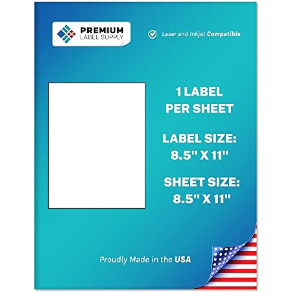$5/mo - Finance Premium Label Supply White Sticker Full Sheet Shipping ...