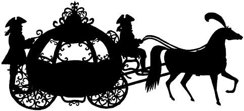 Amazon.com: Cinderella Carriage with Horse and Coachmen Size and Color ...