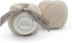 Amazon.com: About Strings Lazy Wool Merino Wool Cotton Blend No.5 ...