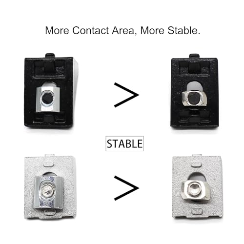 Snapklik.com : BLCCLOY 80pcs 20 Series Extrusion M6 T Slide Nut M6 Tee ...