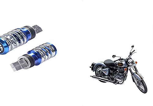 KunjZone Coil Spring Style Bike Foot Pegs/Foot Rest Set of 2- Blue for ...