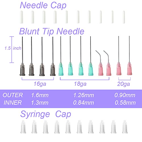 Snapklik.com : Glue Syringe For Woodworking, 3ml Blunt Tip Injection ...